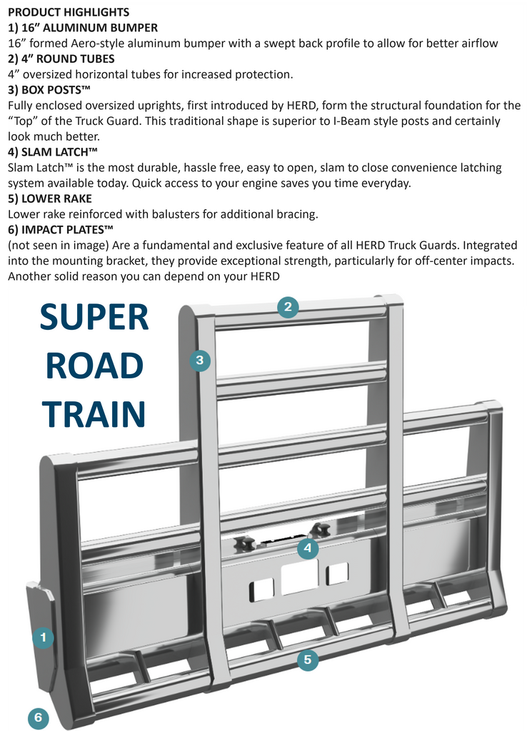 Herd PB 367-388-389-589 16" Super Road Train – Truck Town, LLC