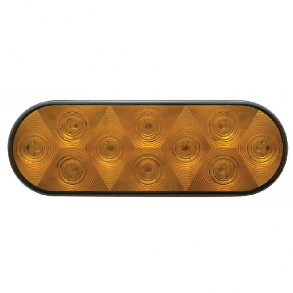 10 LED Oval Turn Signal Light Kit - Amber LED/Amber Lens – Truck Town, LLC