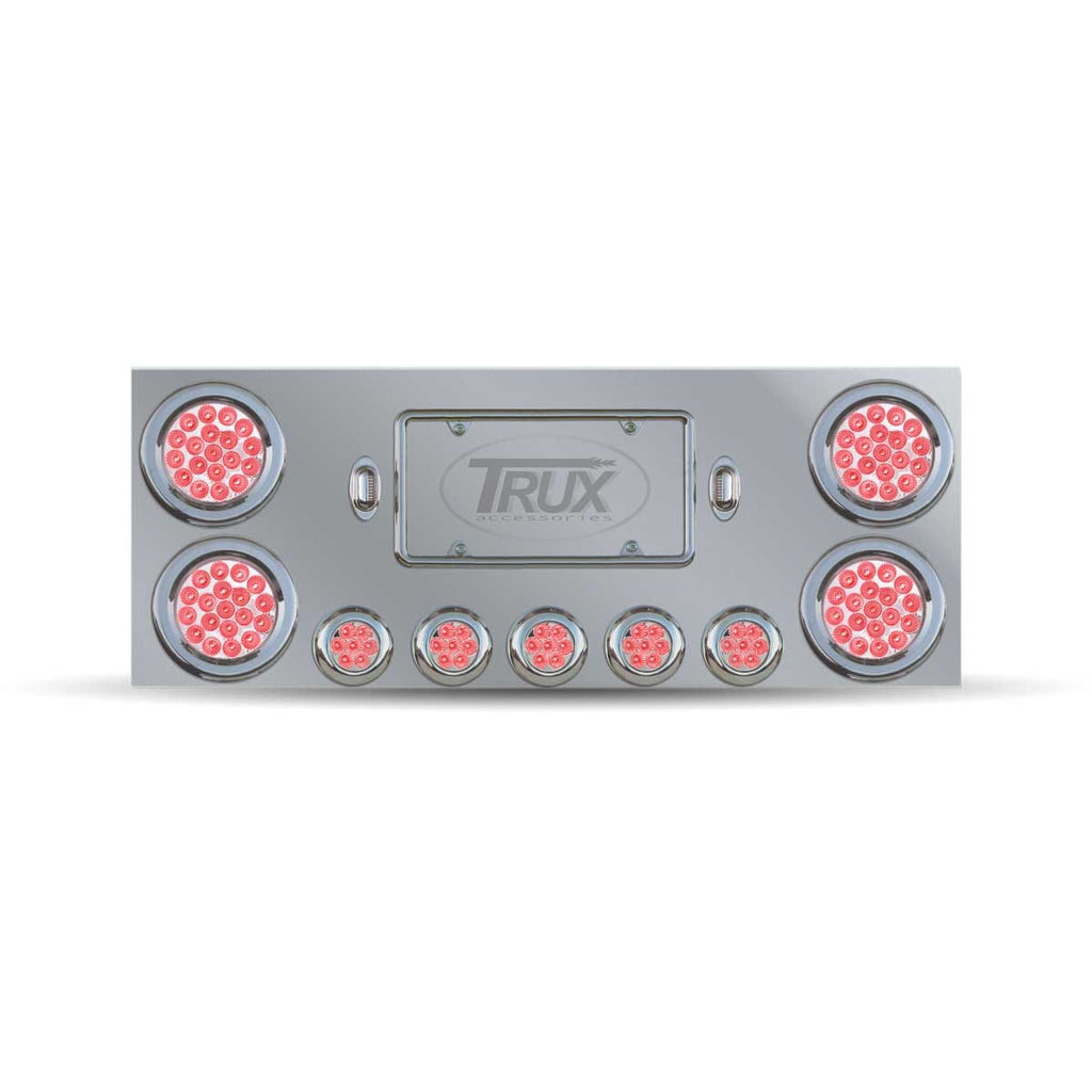 Rear Center Panel with 4" Red Stop, Turn & Tail to White Back Up LEDs ...